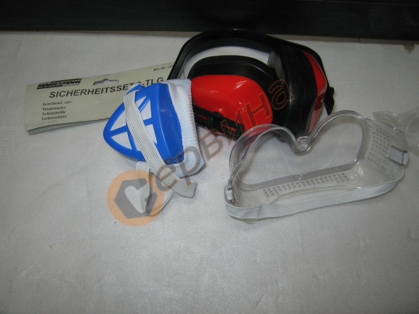 Предпазен комплект Mannesmann M1236 - 3бр маска очила антифони ...