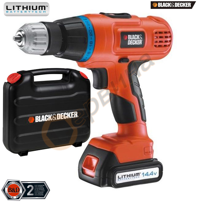 Акумулаторен ударен винтоверт/бормашина Black&Decker EPL148K - 14.4V/1 ...