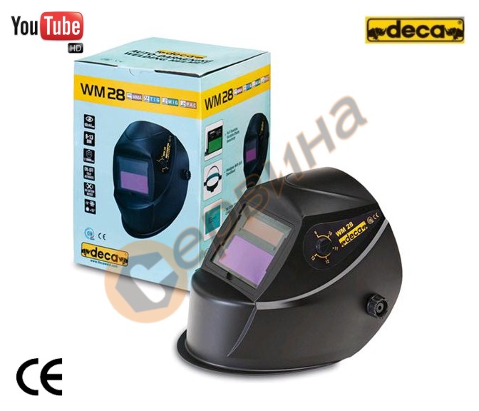 Маска за електрожен шлем фотосоларен Deca WM28 DIN 9-11 010324 ...