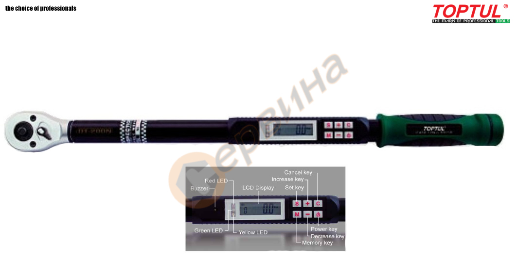 Динамометричен ключ Toptul DT-100N0 3/8 - 10-100 Nm - | Специализирани ...