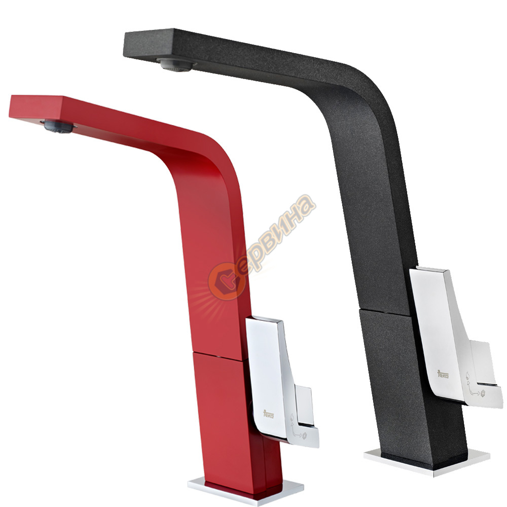 Кухненски смесител с керамична глава Teka ICON Б.021.ЧМ - черен металик ...