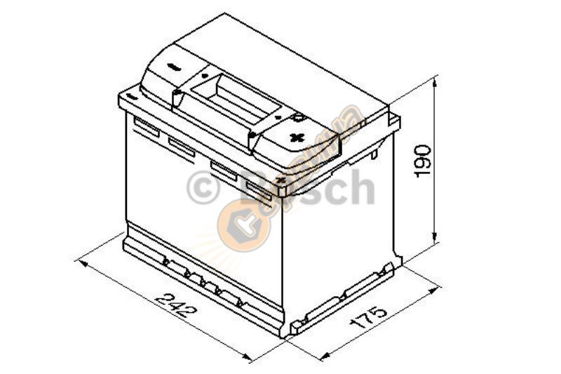 Стартерен акумулатор Bosch S4 005 0092S40050 - 12V/60Ah - | Акумулатори ...