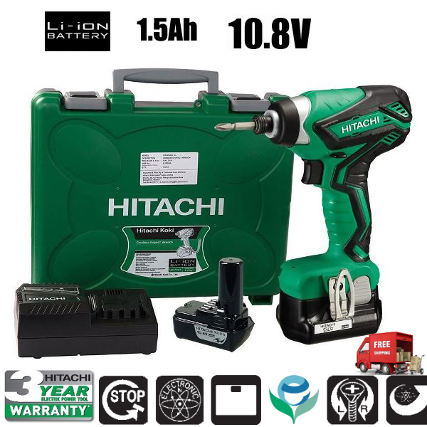 Акумулаторен ударен винтоверт HiKoki-Hitachi WH10DAL-WC - 10.8V/1.5Ah Li-Ion - | Hitachi-HiKoki ...