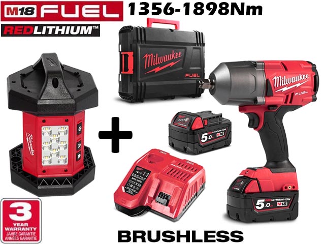 Акумулаторен ударен гайковерт Milwaukee M18FHIWF12-502X 4933459696 1/2 ...
