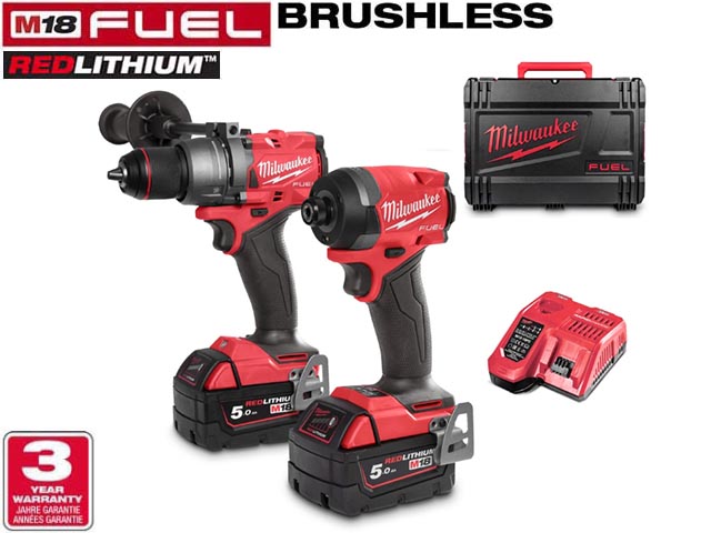 Комплект акумулаторни инструменти Milwaukee M18 FPP2A3-502X 4933480873 ...